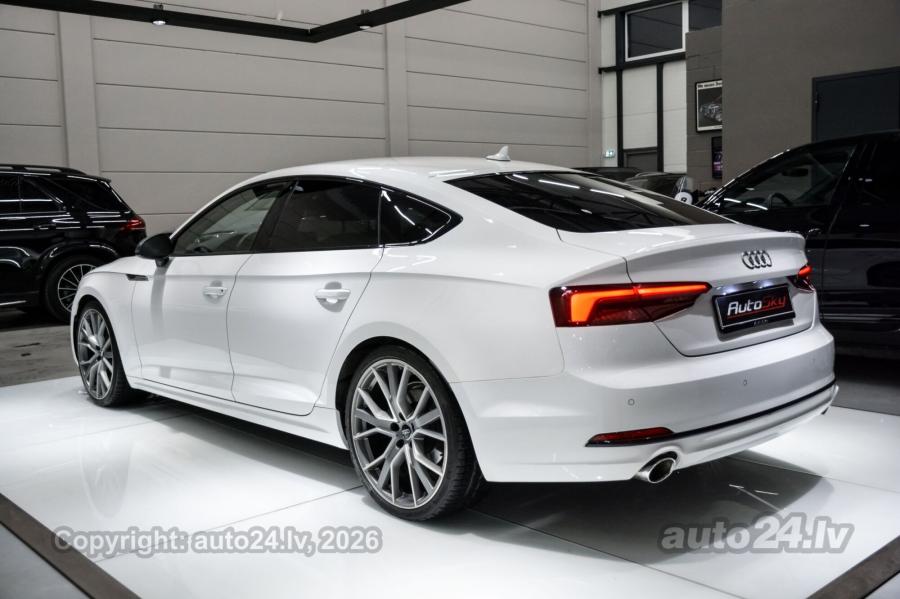 White Audi A5 2019 in Tallinn, with an engine capacity of 2.00 L and mileage of 130 thousand km for 21500 €, photo 8 on AUTOMOTO.COM.LV