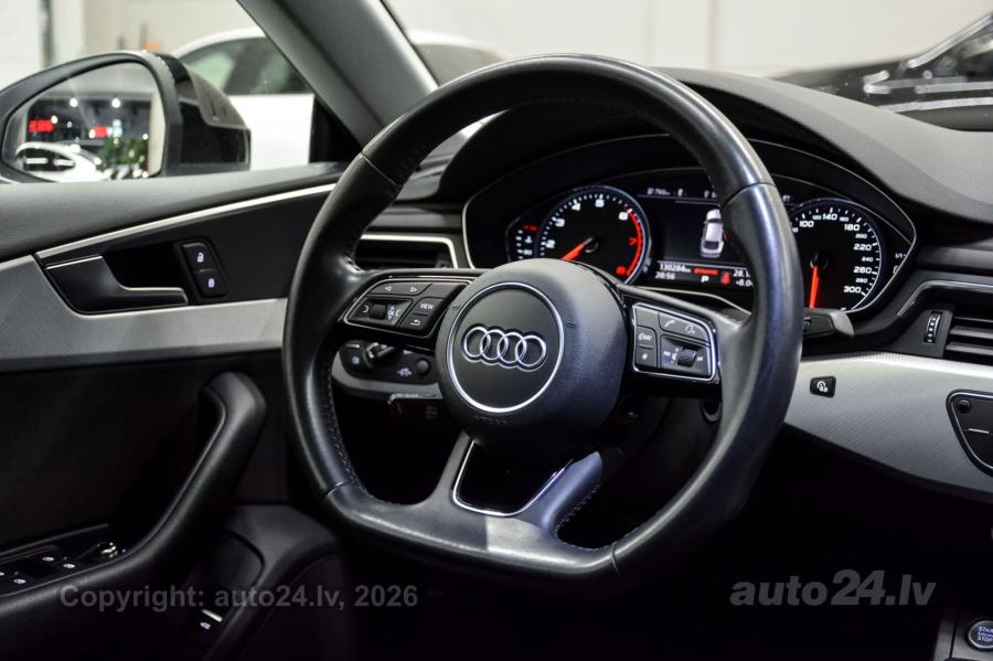 White Audi A5 2019 in Tallinn, with an engine capacity of 2.00 L and mileage of 130 thousand km for 21500 €, photo 14 on AUTOMOTO.COM.LV