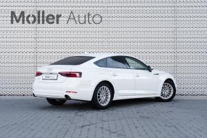 White Audi A5 2019 in Marupe, with an engine capacity of 2.00 L and mileage of 154 thousand km for 19950 €, photo 5 on AUTOMOTO.COM.LV