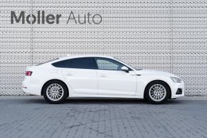 White Audi A5 2019 in Marupe, with an engine capacity of 2.00 L and mileage of 154 thousand km for 19950 €, photo 6 on AUTOMOTO.COM.LV
