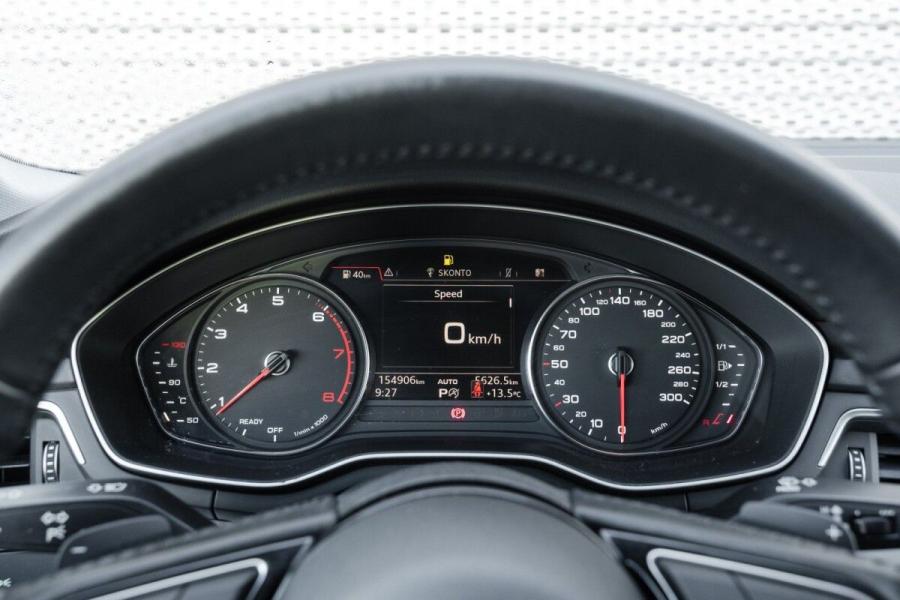 White Audi A5 2019 in Marupe, with an engine capacity of 2.00 L and mileage of 154 thousand km for 19950 €, photo 14 on AUTOMOTO.COM.LV