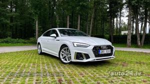 Balts Audi A5 2021 Tallina, ar dzinēja tilpumu 2.00 L un nobraukumu 66 tūkst. km par 30900 €, foto  vietnē AUTOMOTO.COM.LV