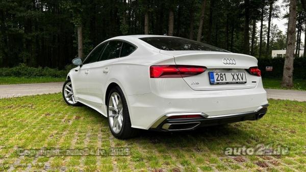 White Audi A5 2021 in Tallinn, with an engine capacity of 2.00 L and mileage of 66 thousand km for 30900 €, photo 4 on AUTOMOTO.COM.LV