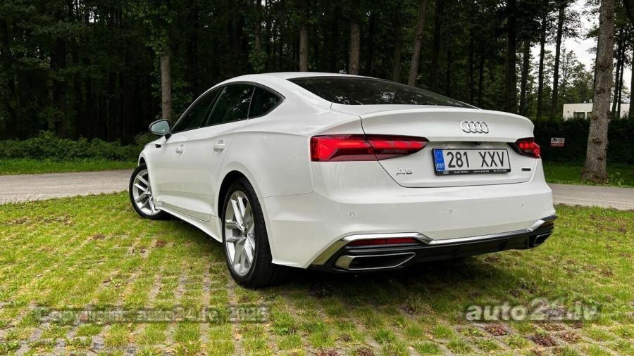 Balts Audi A5 2021 Tallina, ar dzinēja tilpumu 2.00 L un nobraukumu 66 tūkst. km par 30900 €, foto 5 vietnē AUTOMOTO.COM.LV