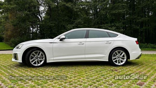 White Audi A5 2021 in Tallinn, with an engine capacity of 2.00 L and mileage of 66 thousand km for 30900 €, photo 5 on AUTOMOTO.COM.LV