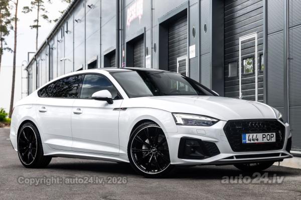 Balts Audi A5 2021 Tallina, ar dzinēja tilpumu 2.00 L un nobraukumu 80 tūkst. km par 34990 €, foto 1 vietnē AUTOMOTO.COM.LV