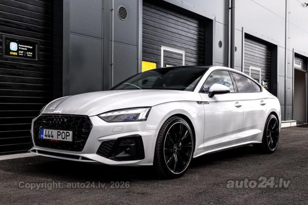 Balts Audi A5 2021 Tallina, ar dzinēja tilpumu 2.00 L un nobraukumu 80 tūkst. km par 34990 €, foto 3 vietnē AUTOMOTO.COM.LV