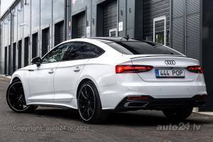 White Audi A5 2021 in Tallinn, with an engine capacity of 2.00 L and mileage of 80 thousand km for 34990 €, photo 5 on AUTOMOTO.COM.LV