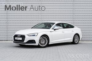 Balts Audi A5 2024 Rīga, ar dzinēja tilpumu 2.00 L un nobraukumu 28 tūkst. km par 32800 €, foto  vietnē AUTOMOTO.COM.LV