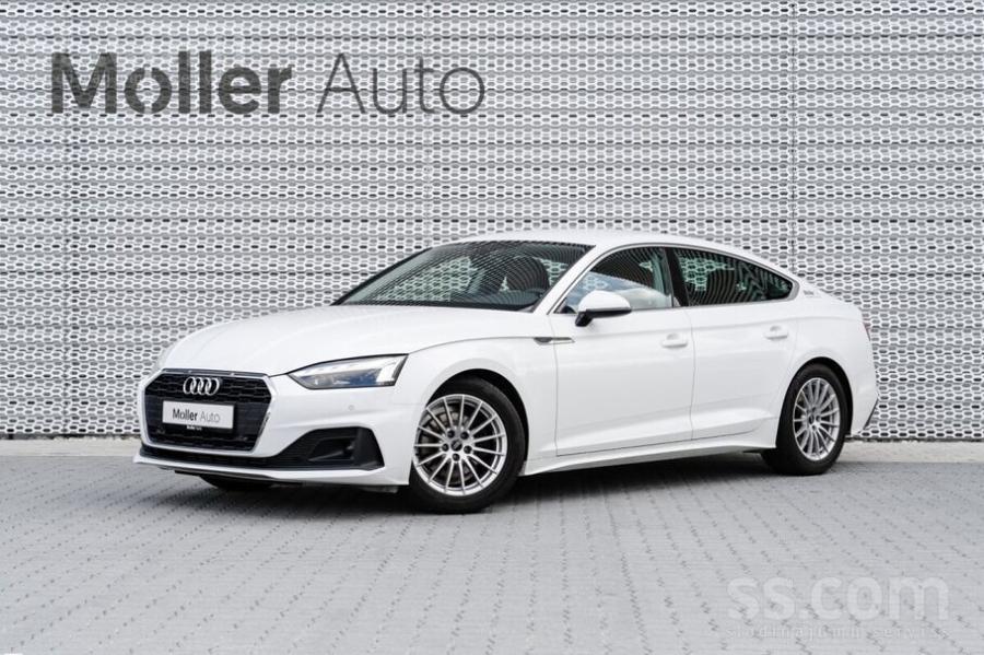 Balts Audi A5 2024 Rīga, ar dzinēja tilpumu 2.00 L un nobraukumu 28 tūkst. km par 32800 €, foto 1 vietnē AUTOMOTO.COM.LV