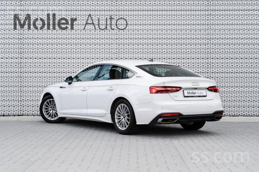 Balts Audi A5 2024 Rīga, ar dzinēja tilpumu 2.00 L un nobraukumu 28 tūkst. km par 32800 €, foto 4 vietnē AUTOMOTO.COM.LV
