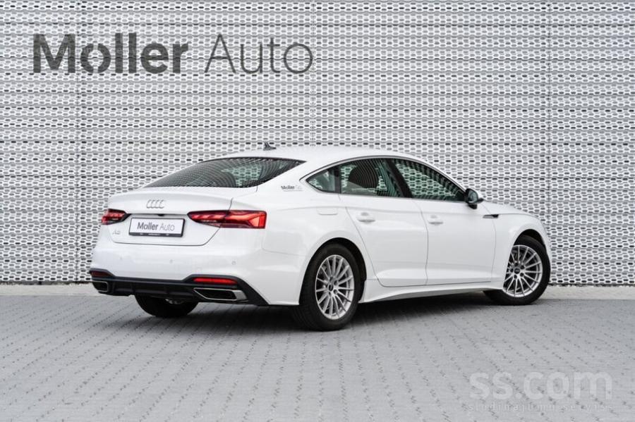 Balts Audi A5 2024 Rīga, ar dzinēja tilpumu 2.00 L un nobraukumu 28 tūkst. km par 32800 €, foto 5 vietnē AUTOMOTO.COM.LV