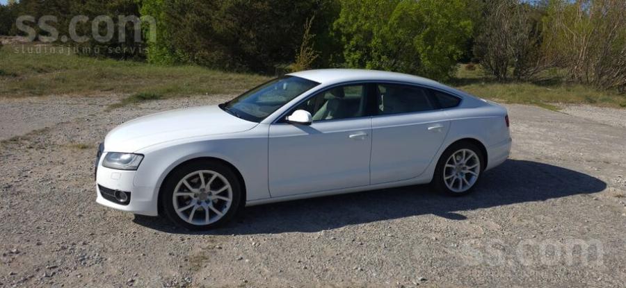 White Audi A5 2010 in Liepaja, with an engine capacity of 1.80 L and mileage of 154 thousand km for 6000 €, photo 3 on AUTOMOTO.COM.LV