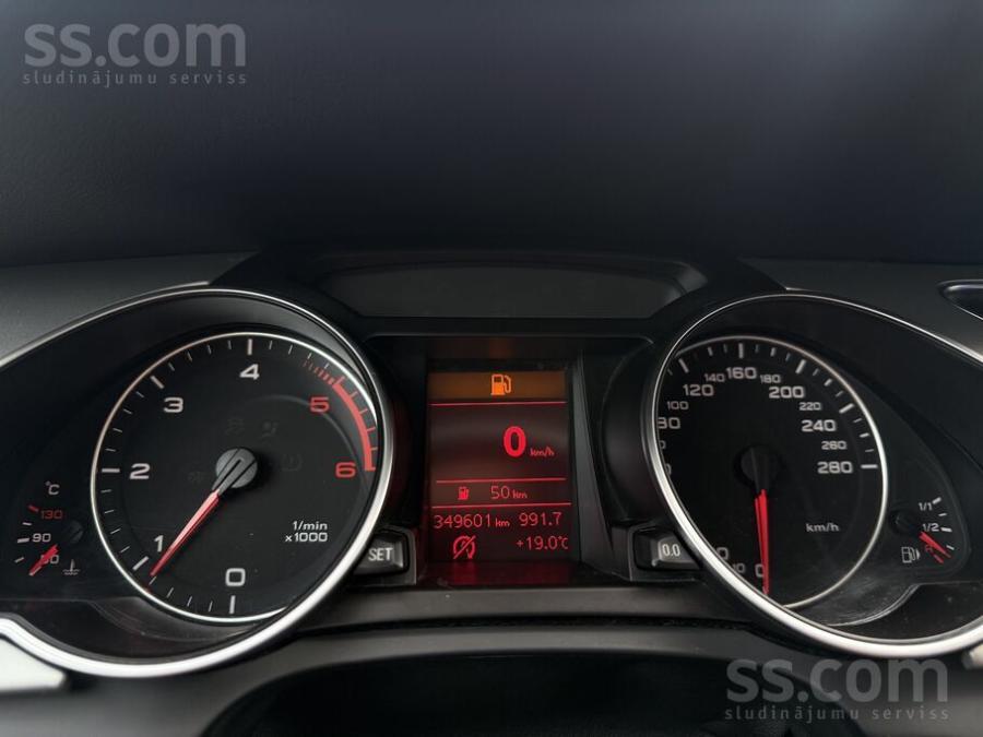 White Audi A5 2011 in Riga, with an engine capacity of 2.00 L and mileage of 350 thousand km for 5290 €, photo 10 on AUTOMOTO.COM.LV