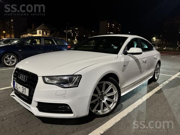 White Audi A5 2012 in Riga, with an engine capacity of 1.80 L and mileage of 0 thousand km for 13500 €, photo 2 on AUTOMOTO.COM.LV
