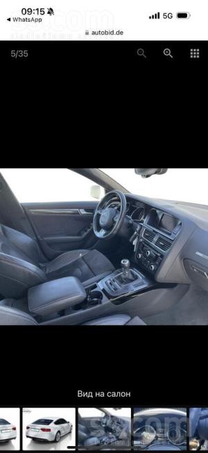 Balts Audi A5 2012 Rīga, ar dzinēja tilpumu 1.80 L un nobraukumu 0 tūkst. km par 13500 €, foto 17 vietnē AUTOMOTO.COM.LV
