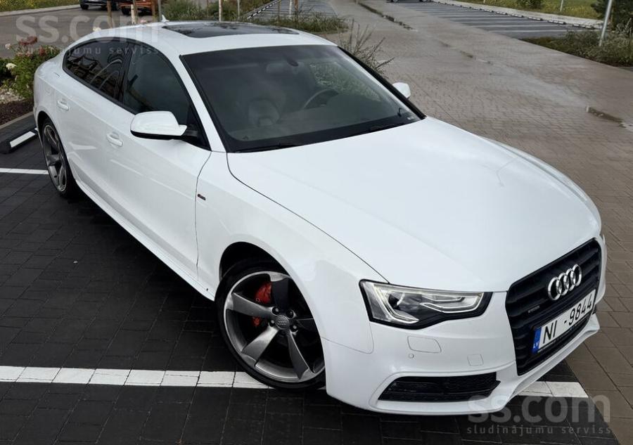 White Audi A5 2012 in Riga, with an engine capacity of 3.00 L and mileage of 279 thousand km for 11990 €, photo 4 on AUTOMOTO.COM.LV