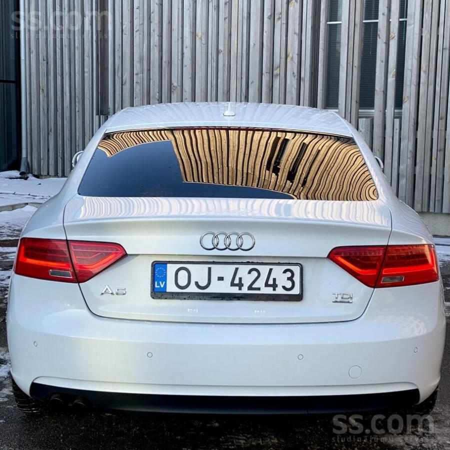 Balts Audi A5 2013 Jelgava, ar dzinēja tilpumu 2.00 L un nobraukumu 323 tūkst. km par 9750 €, foto 5 vietnē AUTOMOTO.COM.LV