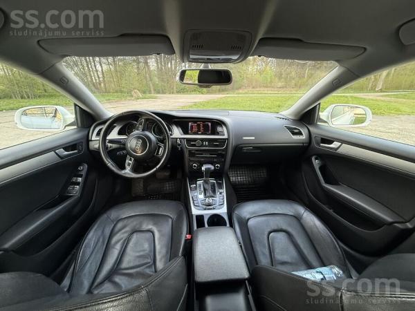 White Audi A5 2013 in Liepaja, with an engine capacity of 2.00 L and mileage of 290 thousand km for 9700 €, photo 5 on AUTOMOTO.COM.LV