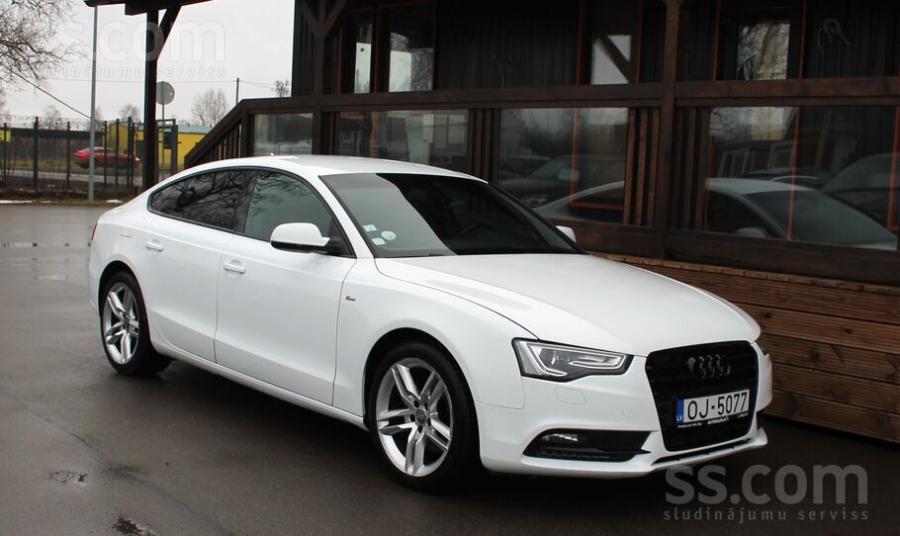 Balts Audi A5 2014 Rīga, ar dzinēja tilpumu 3.00 L un nobraukumu 0 tūkst. km par 9890 €, foto 2 vietnē AUTOMOTO.COM.LV