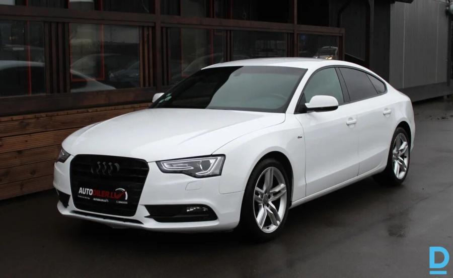 White Audi A5 2014 in Riga, with an engine capacity of 3.00 L and mileage of 226 thousand km for 9790 €, photo 1 on AUTOMOTO.COM.LV
