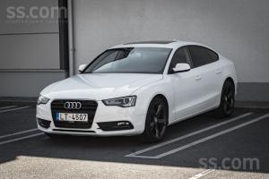 Balts Audi A5 2014 Rīga, ar dzinēja tilpumu 2.00 L un nobraukumu 310 tūkst. km par 10750 €, foto  vietnē AUTOMOTO.COM.LV