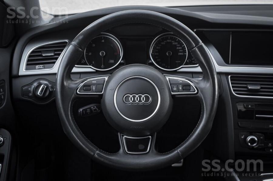 White Audi A5 2014 in Riga, with an engine capacity of 2.00 L and mileage of 310 thousand km for 10750 €, photo 18 on AUTOMOTO.COM.LV