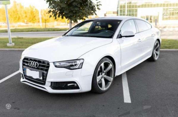 White Audi A5 2014 in Kretinga, with an engine capacity of 3.00 L and mileage of 277 thousand km for 7960 €, photo 5 on AUTOMOTO.COM.LV