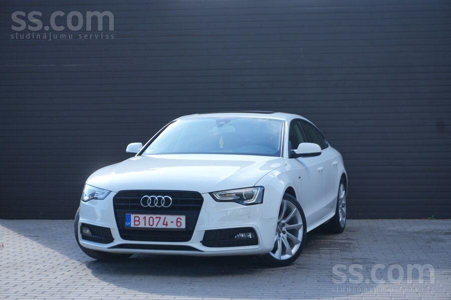 White Audi A5 2014 in Riga, with an engine capacity of 3.00 L and mileage of 249 thousand km for 11290 €, photo 1 on AUTOMOTO.COM.LV