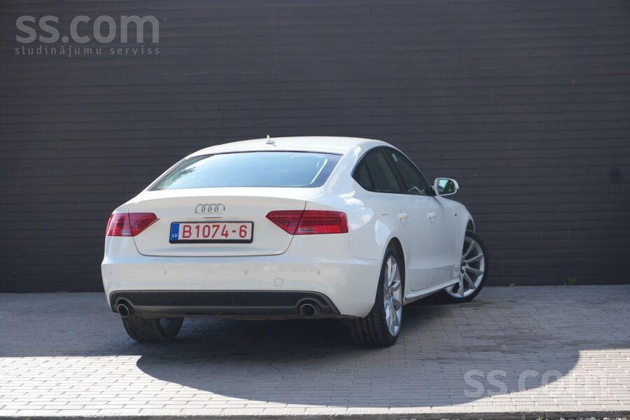 White Audi A5 2014 in Riga, with an engine capacity of 3.00 L and mileage of 249 thousand km for 11290 €, photo 4 on AUTOMOTO.COM.LV