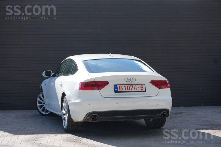 White Audi A5 2014 in Riga, with an engine capacity of 3.00 L and mileage of 249 thousand km for 11290 €, photo 5 on AUTOMOTO.COM.LV