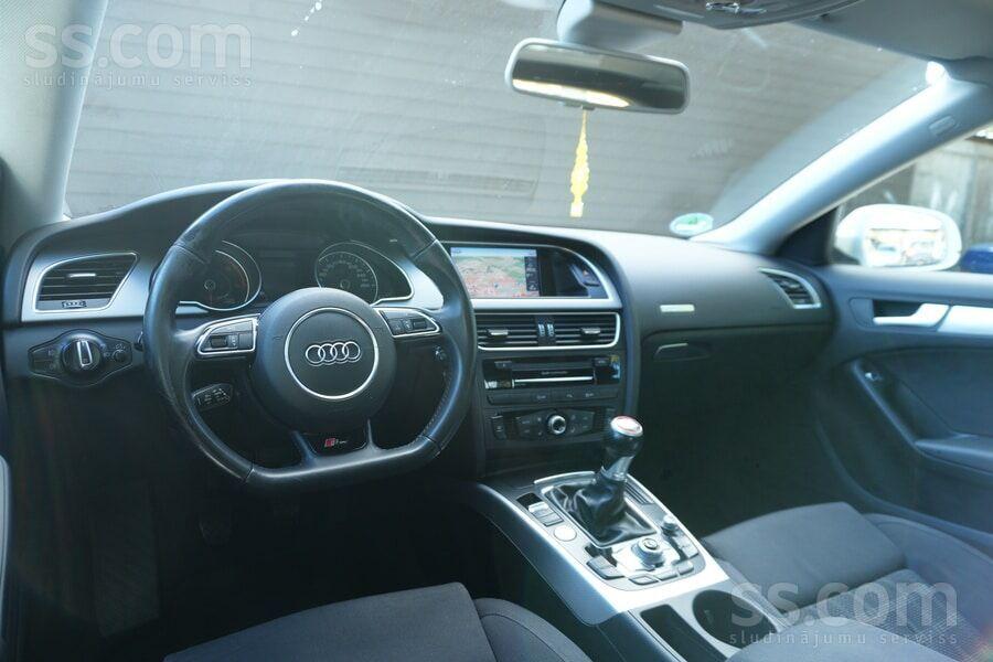 White Audi A5 2014 in Riga, with an engine capacity of 3.00 L and mileage of 249 thousand km for 11290 €, photo 12 on AUTOMOTO.COM.LV