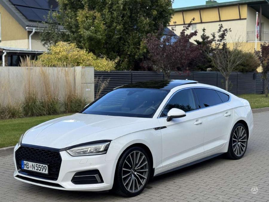 Balts Audi A5 2017 Viļņa, ar dzinēja tilpumu 2.00 L un nobraukumu 162 tūkst. km par 15950 €, foto 1 vietnē AUTOMOTO.COM.LV