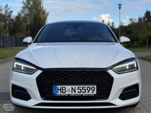 White Audi A5 2017 in Vilnius, with an engine capacity of 2.00 L and mileage of 162 thousand km for 15950 €, photo 5 on AUTOMOTO.COM.LV