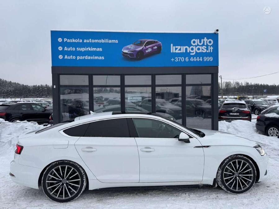 White Audi A5 2017 in Vilnius, with an engine capacity of 2.00 L and mileage of 162 thousand km for 15950 €, photo 16 on AUTOMOTO.COM.LV