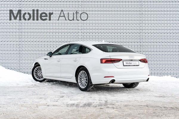 White Audi A5 2019 in Marupe, with an engine capacity of 2.00 L and mileage of 117 thousand km for 21550 €, photo 3 on AUTOMOTO.COM.LV