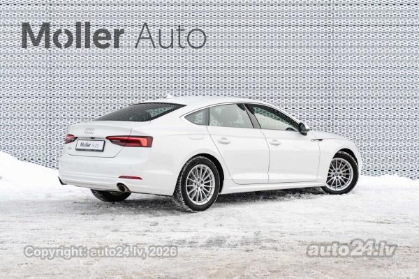 White Audi A5 2019 in Riga, with an engine capacity of 2.00 L and mileage of 117 thousand km for 21150 €, photo 4 on AUTOMOTO.COM.LV