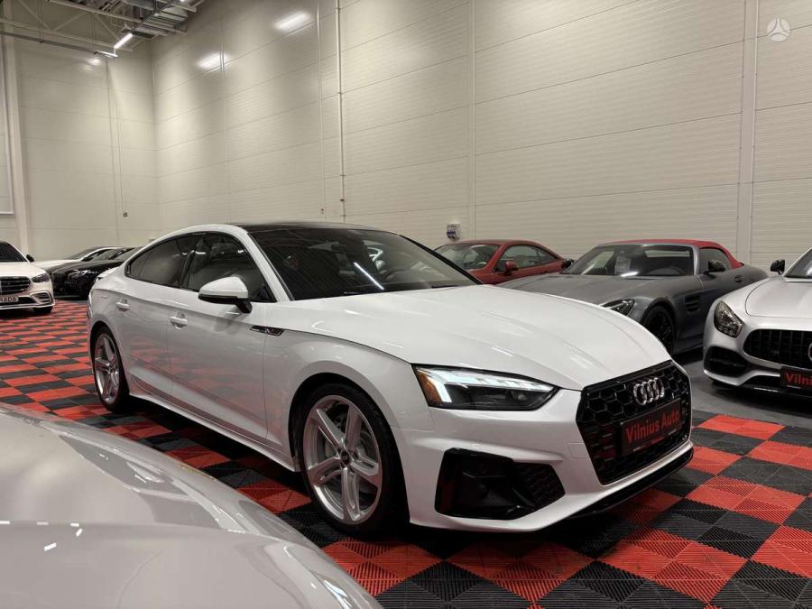Balts Audi A5 2020 Viļņa, ar dzinēja tilpumu 1.98 L un nobraukumu 91 tūkst. km par 29990 €, foto 3 vietnē AUTOMOTO.COM.LV