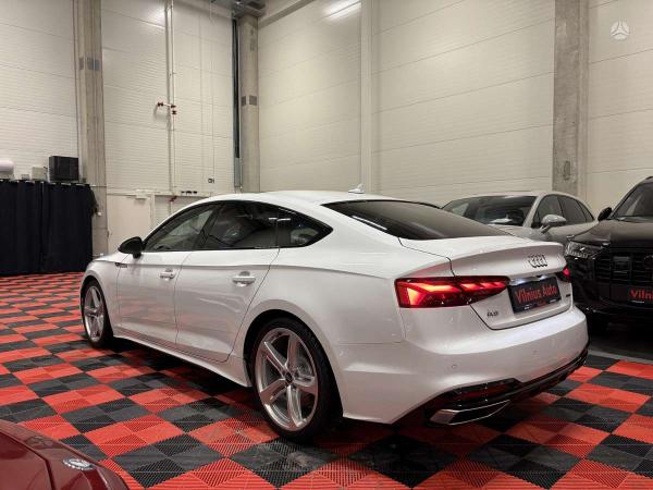 White Audi A5 2020 in Vilnius, with an engine capacity of 1.98 L and mileage of 91 thousand km for 29990 €, photo 6 on AUTOMOTO.COM.LV