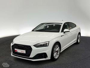 White Audi A5 2021 in Kaunas, with an engine capacity of 2.00 L and mileage of 64 thousand km for 31742 €, photo 2 on AUTOMOTO.COM.LV