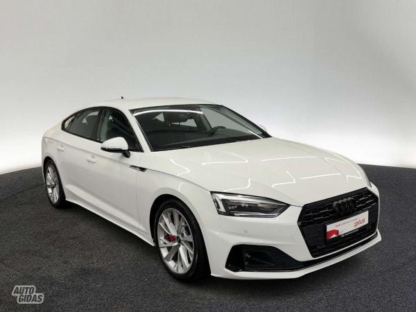 White Audi A5 2021 in Kaunas, with an engine capacity of 2.00 L and mileage of 64 thousand km for 31742 €, photo 5 on AUTOMOTO.COM.LV