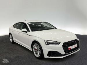 White Audi A5 2021 in Kaunas, with an engine capacity of 2.00 L and mileage of 64 thousand km for 31742 €, photo 5 on AUTOMOTO.COM.LV