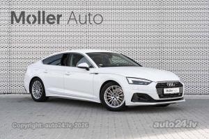 White Audi A5 2024 in Riga, with an engine capacity of 2.00 L and mileage of 17 thousand km for 35765 €, photo 2 on AUTOMOTO.COM.LV