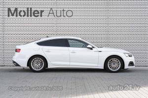 White Audi A5 2024 in Riga, with an engine capacity of 2.00 L and mileage of 17 thousand km for 35765 €, photo 5 on AUTOMOTO.COM.LV