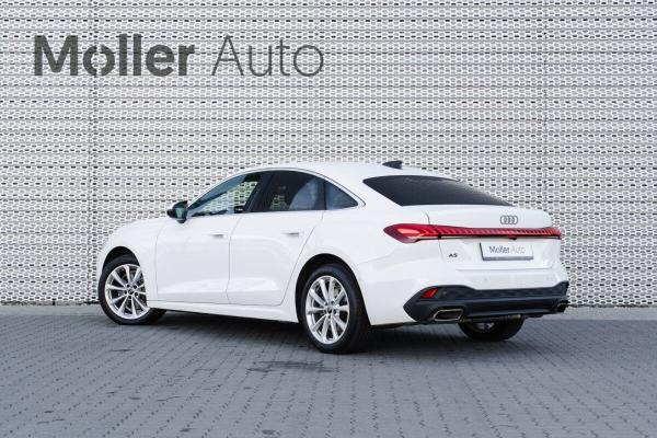 White Audi A5 2025 in Marupe, with an engine capacity of 2.00 L and mileage of 29 thousand km for 35900 €, photo 4 on AUTOMOTO.COM.LV