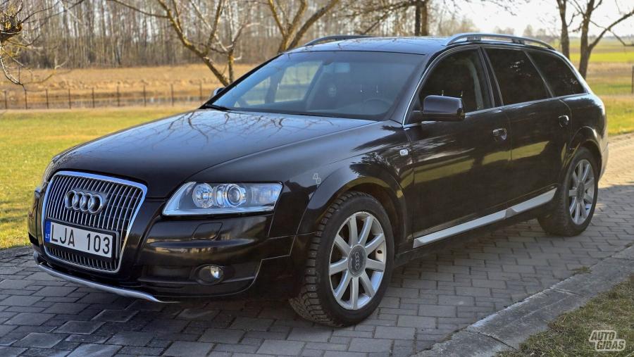 Melns Audi A6 Allroad 2006 Šauļi, ar dzinēja tilpumu 2.70 L un nobraukumu 320 tūkst. km par 3600 €, foto 1 vietnē AUTOMOTO.COM.LV
