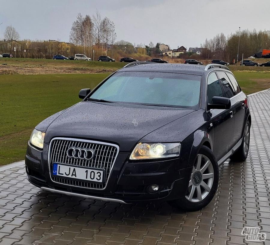 Black Audi A6 Allroad 2006 in Siauliai, with an engine capacity of 2.70 L and mileage of 300 thousand km for 3550 €, photo 4 on AUTOMOTO.COM.LV