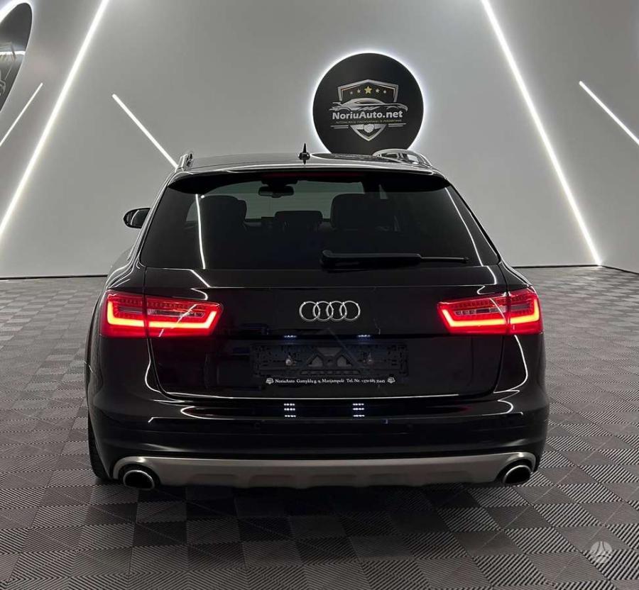 Black Audi A6 Allroad 2012 in Marijampole, with an engine capacity of 2.97 L and mileage of 325 thousand km for 11999 €, photo 23 on AUTOMOTO.COM.LV