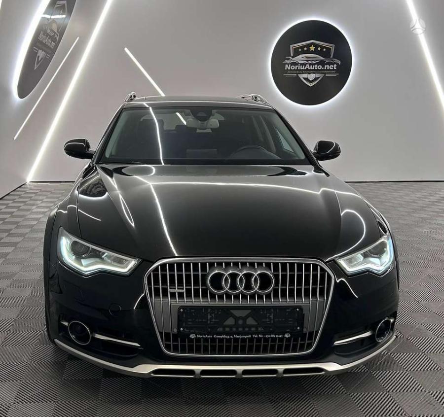 Black Audi A6 Allroad 2012 in Marijampole, with an engine capacity of 2.97 L and mileage of 325 thousand km for 11999 €, photo 28 on AUTOMOTO.COM.LV