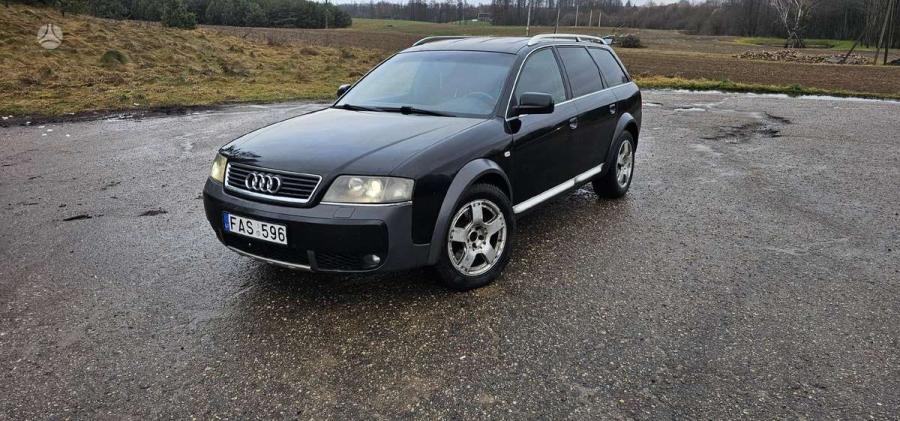 Black Audi A6 Allroad 2000 in Alytus, with an engine capacity of 2.50 L and mileage of 380 thousand km for 2000 €, photo 1 on AUTOMOTO.COM.LV